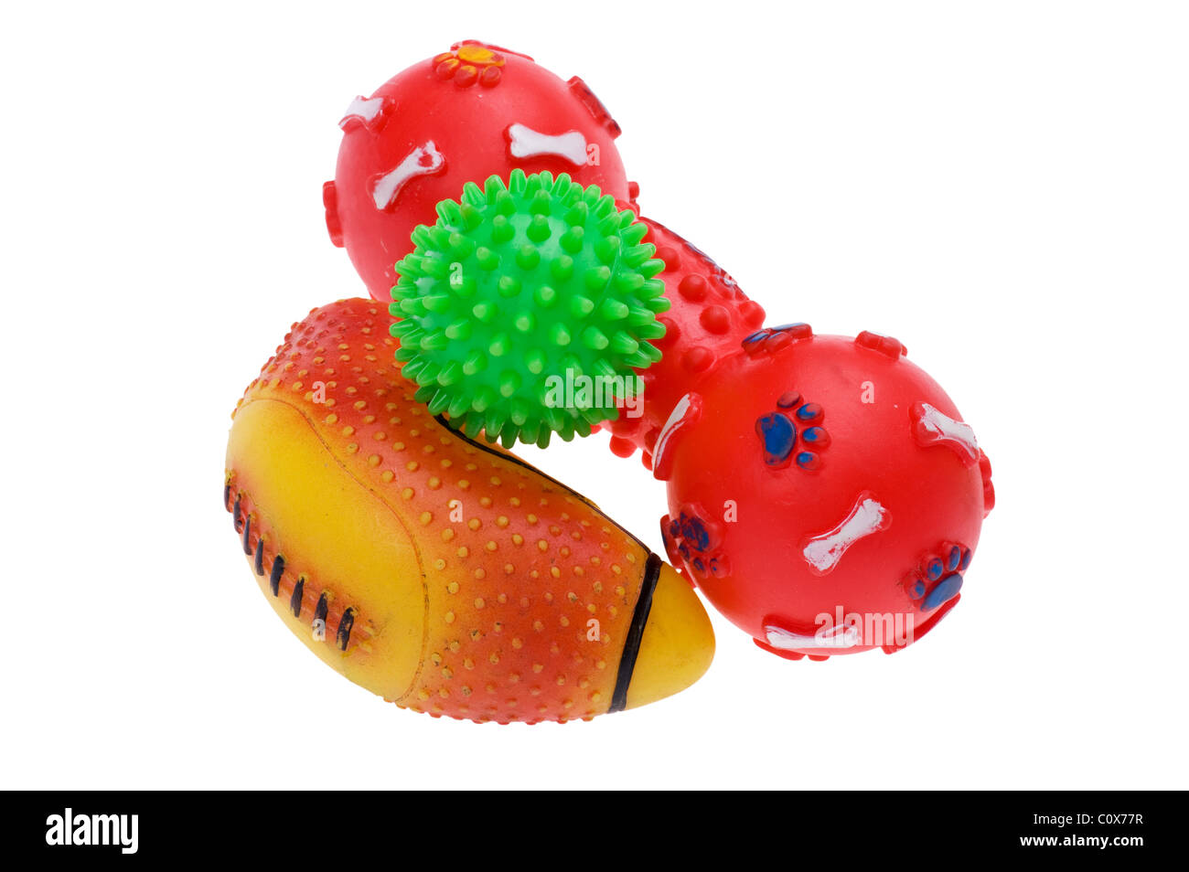 object on white - Plastic toy for dog Stock Photo - Alamy