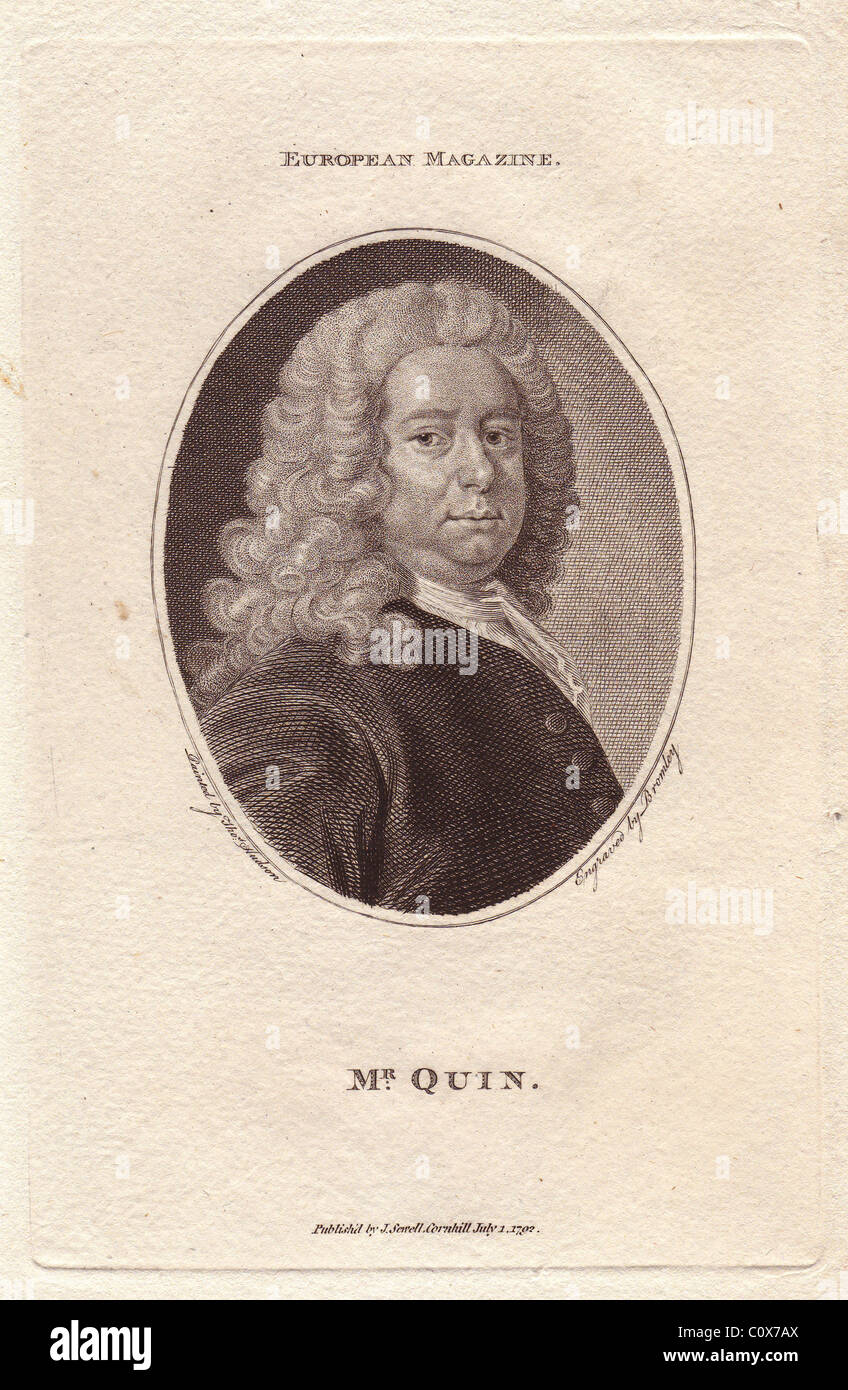Mr. James Quin (1693-1766), English actor Stock Photo - Alamy
