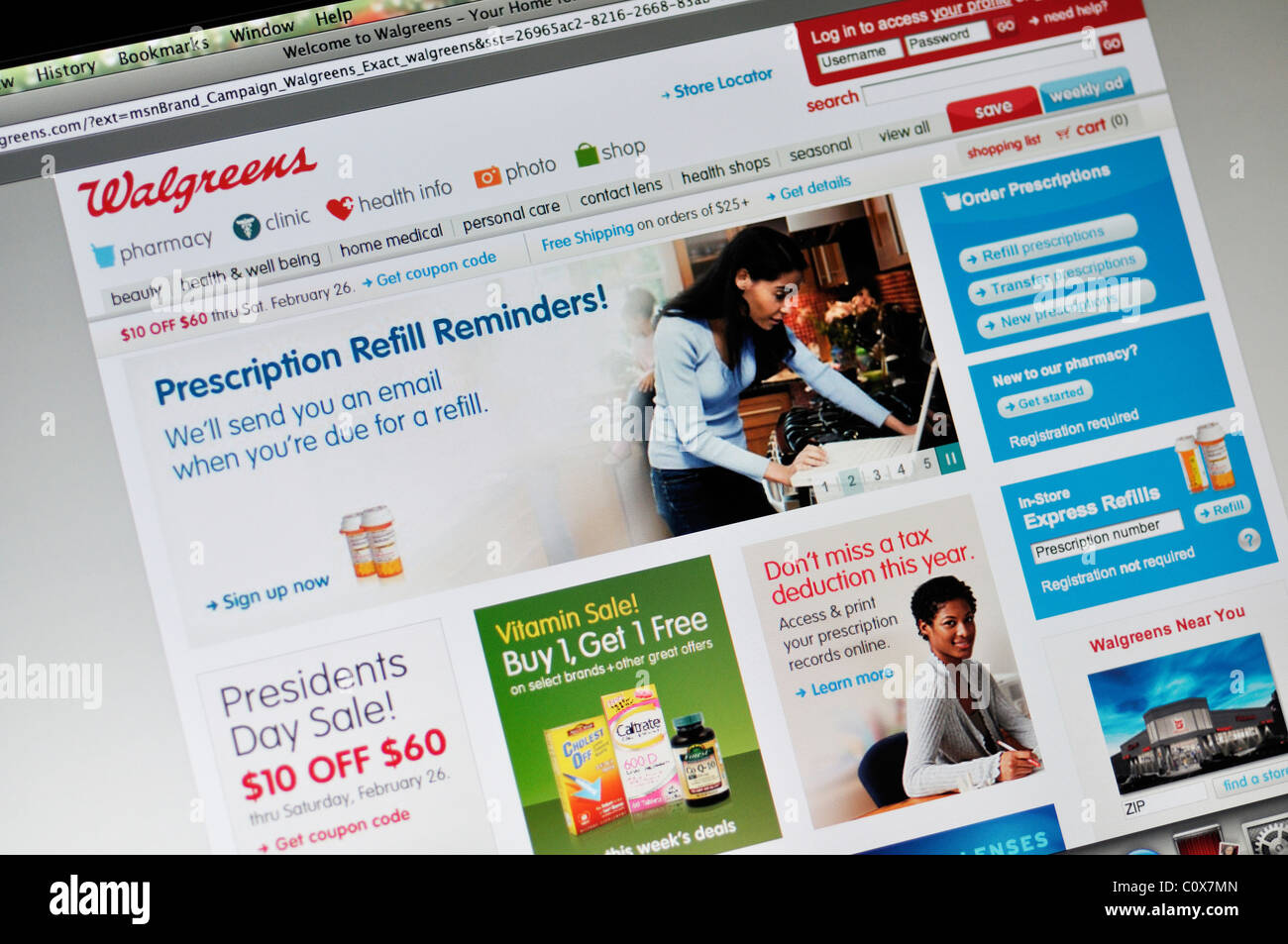 Walgreens social networking website Stock Photo - Alamy