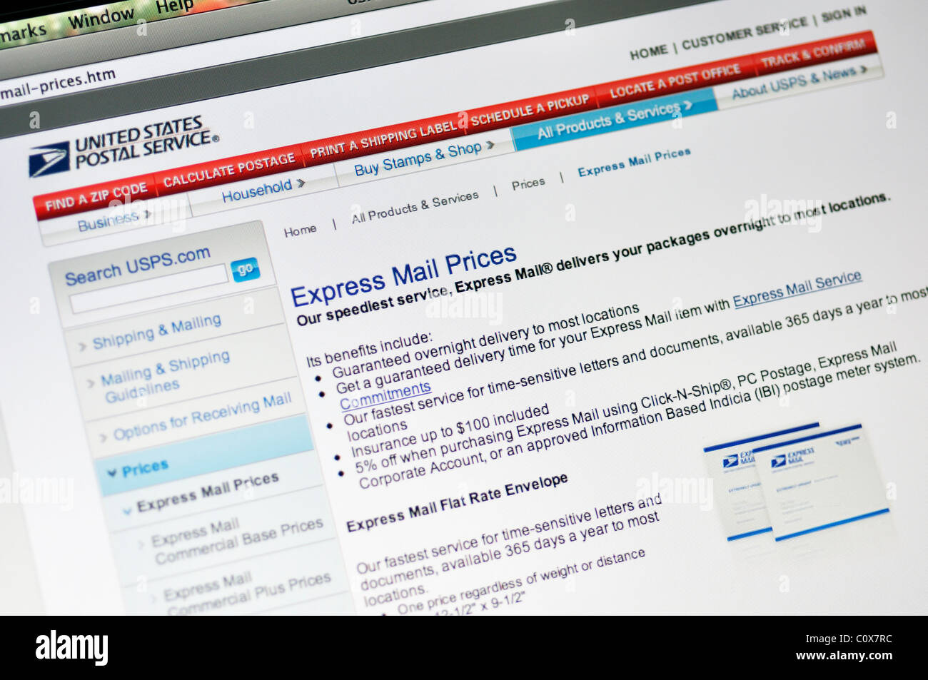 Us mail service hi-res stock photography and images - Alamy