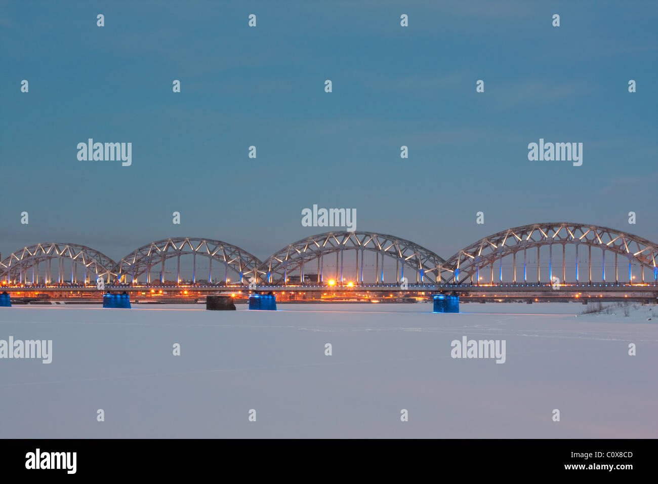 Riga railway bridge hi-res stock photography and images - Alamy