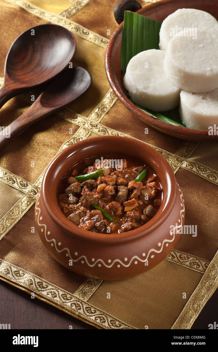 Sorpotel and sannas Goa festival food India Stock Photo - Alamy