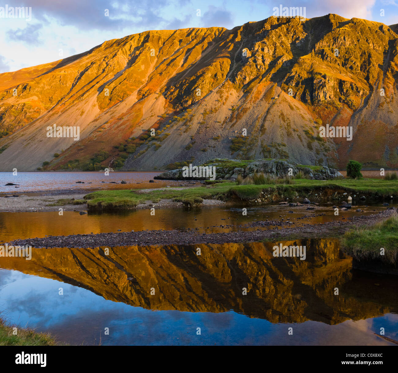 Illgill Head and The Screes by Wastwater near Nether Wasdale in the ...