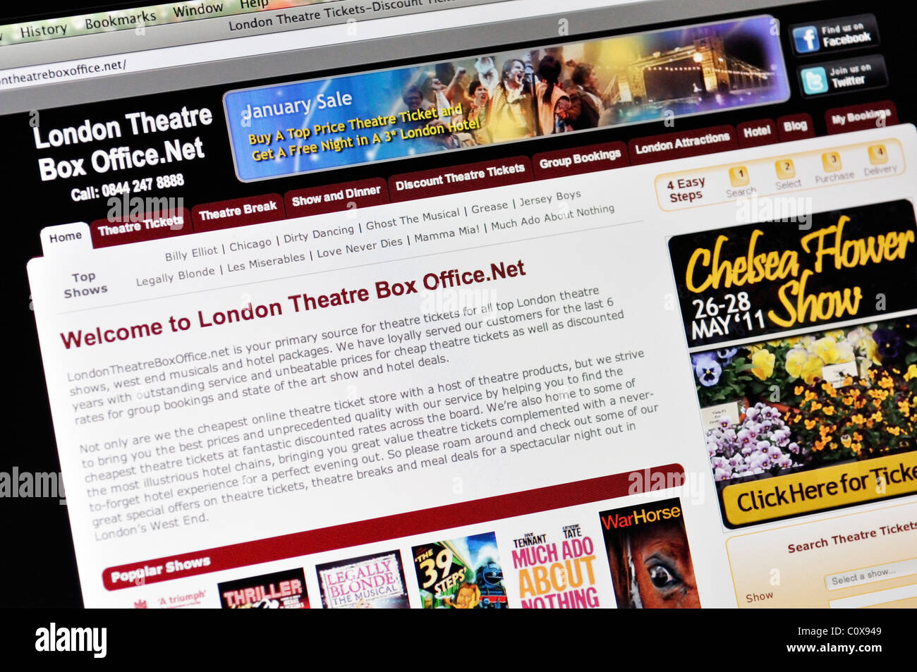 London theatre website hi-res stock photography and images - Alamy