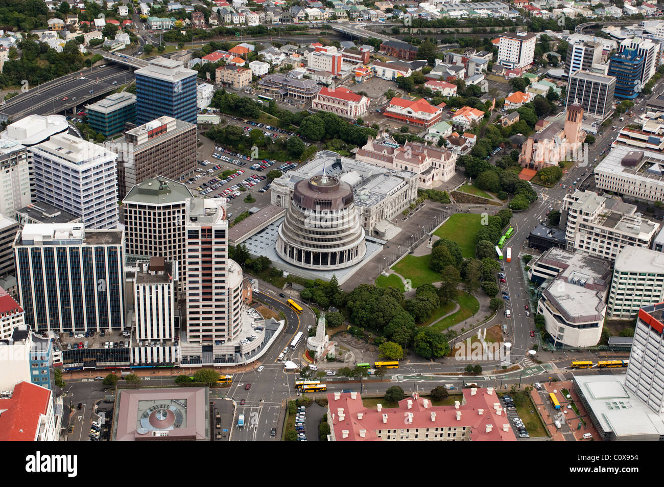 The beehive wellington aerial High Resolution Stock Photography and ...