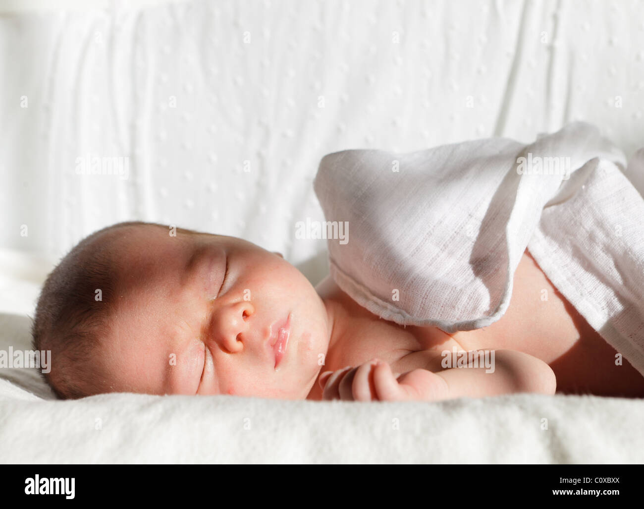 A newborn baby sleeping peacefully Stock Photo - Alamy
