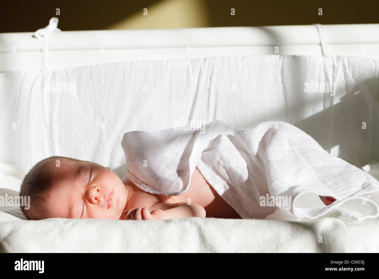 A newborn baby sleeping peacefully Stock Photo - Alamy