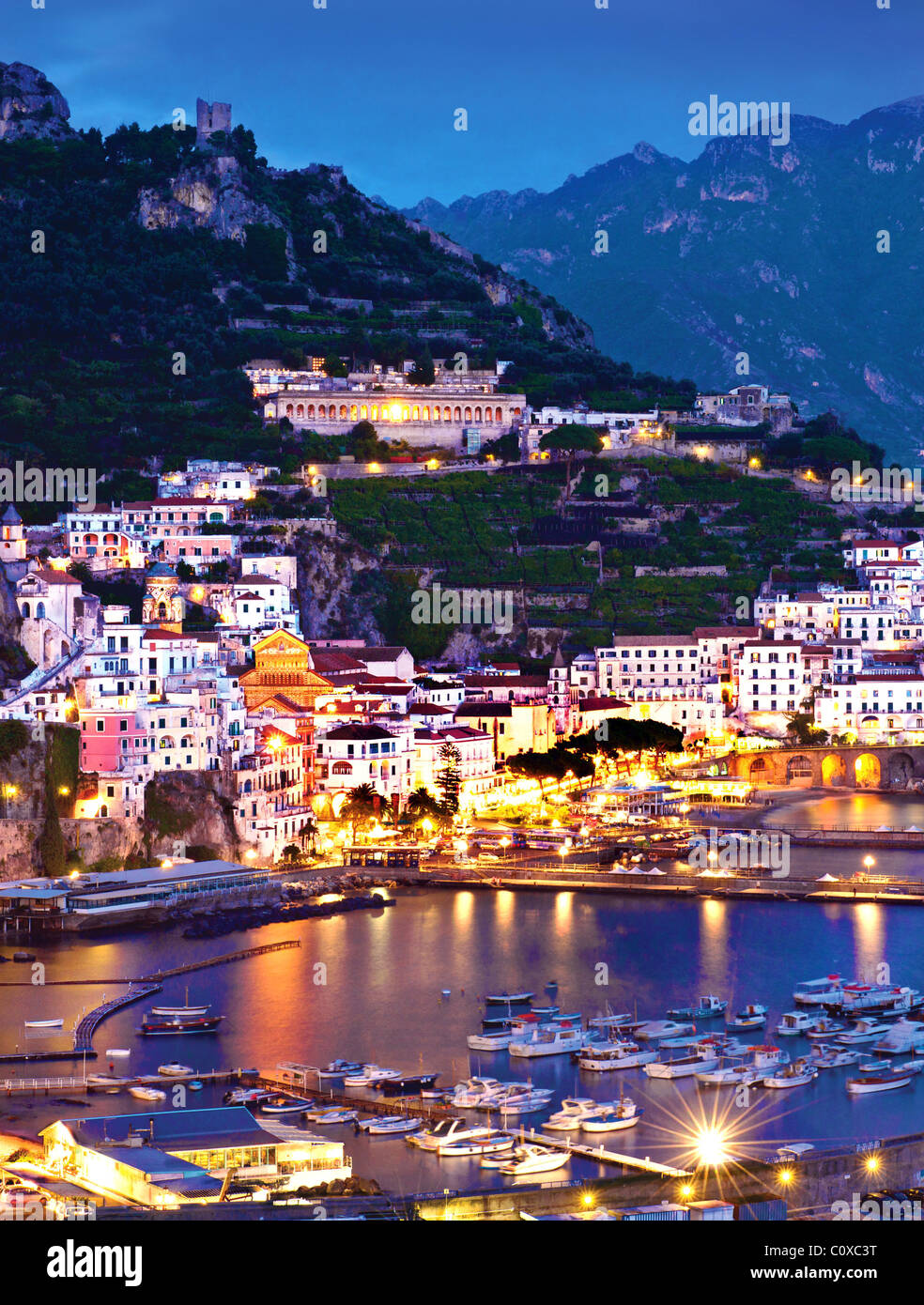Amalfi Coast Night Italy High Resolution Stock Photography and Images ...