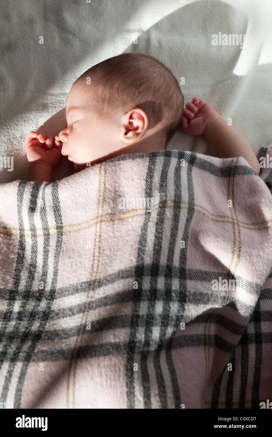 A newborn baby sleeping peacefully Stock Photo - Alamy