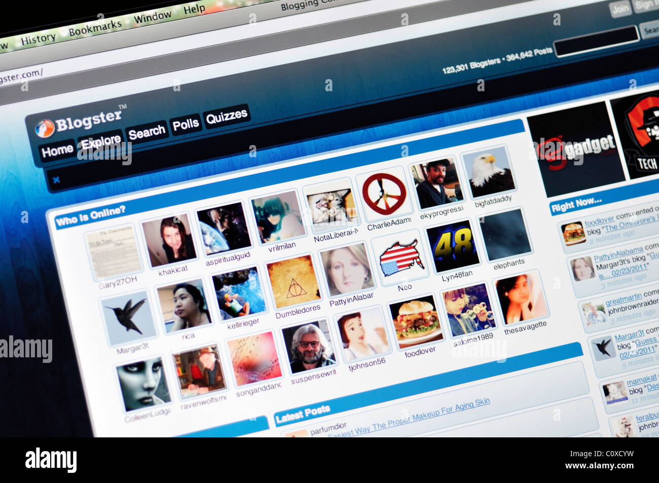 Blogster hi-res stock photography and images - Alamy