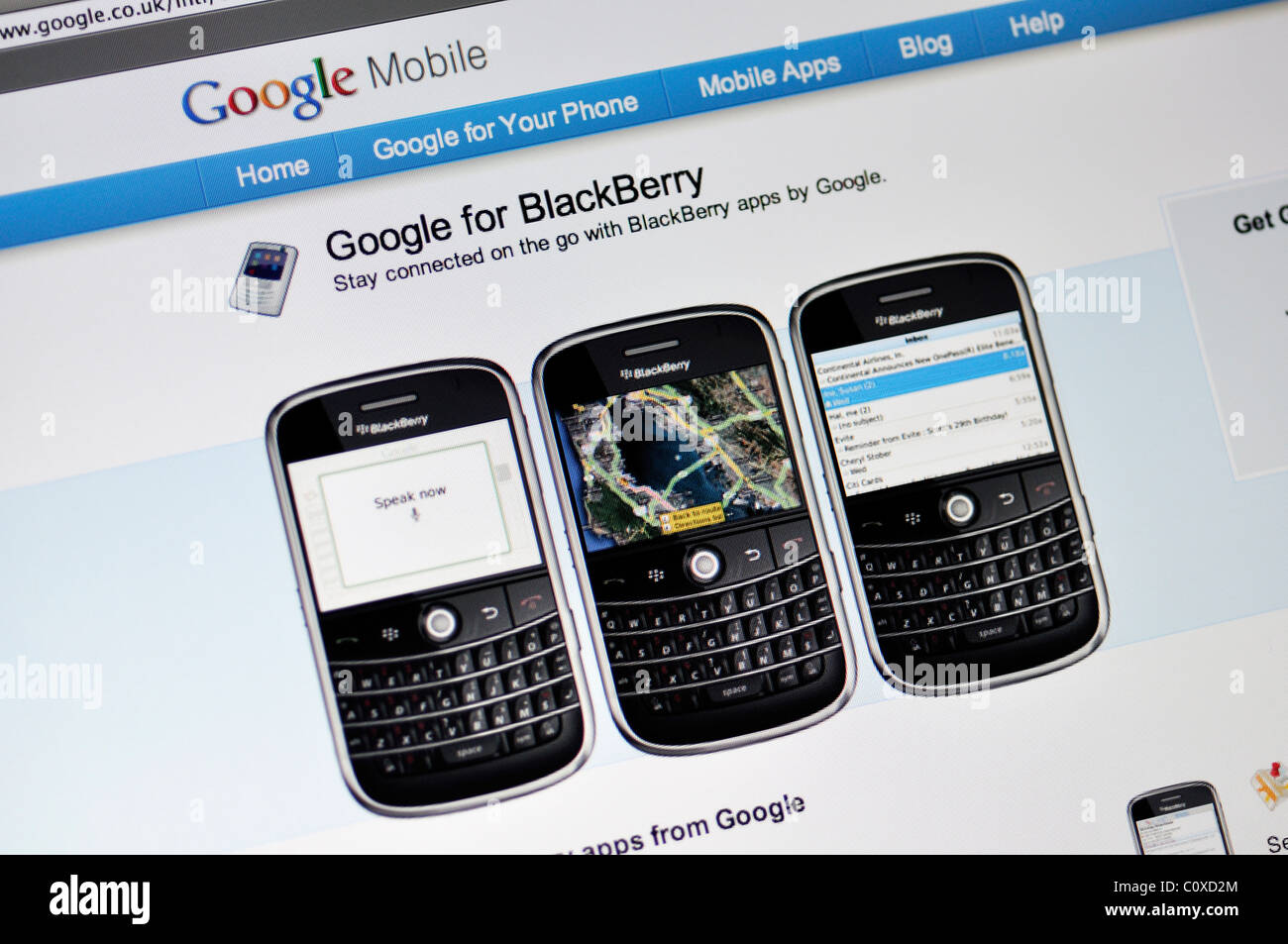 Apps for mobile phones website Stock Photo - Alamy