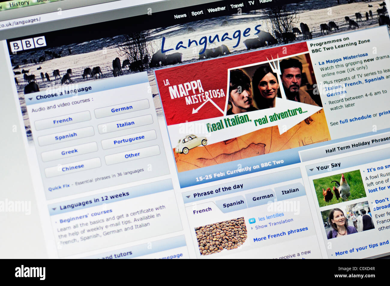 Bbc news website screen shot hi-res stock photography and images - Alamy