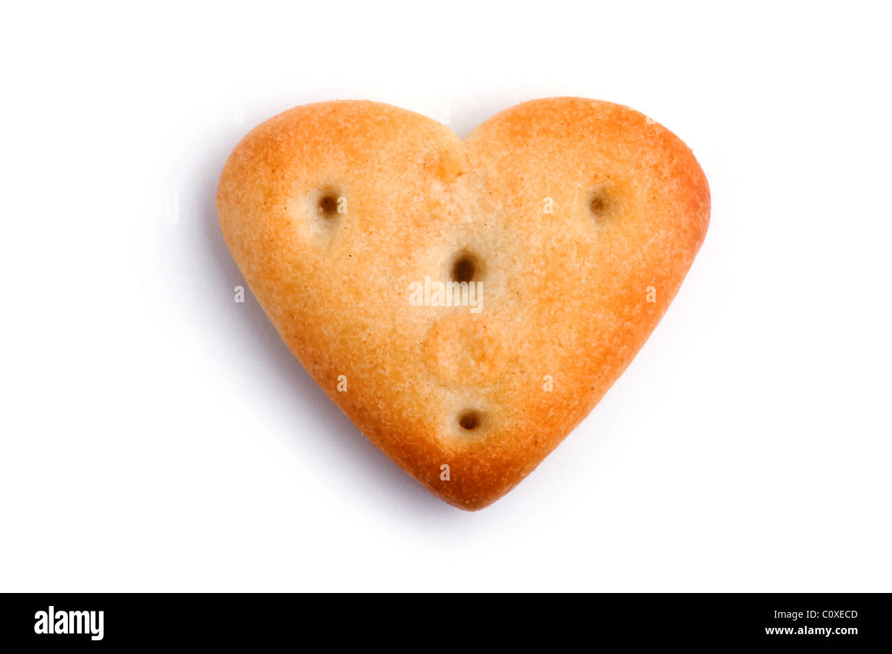 object on white - food cracker close up Stock Photo - Alamy