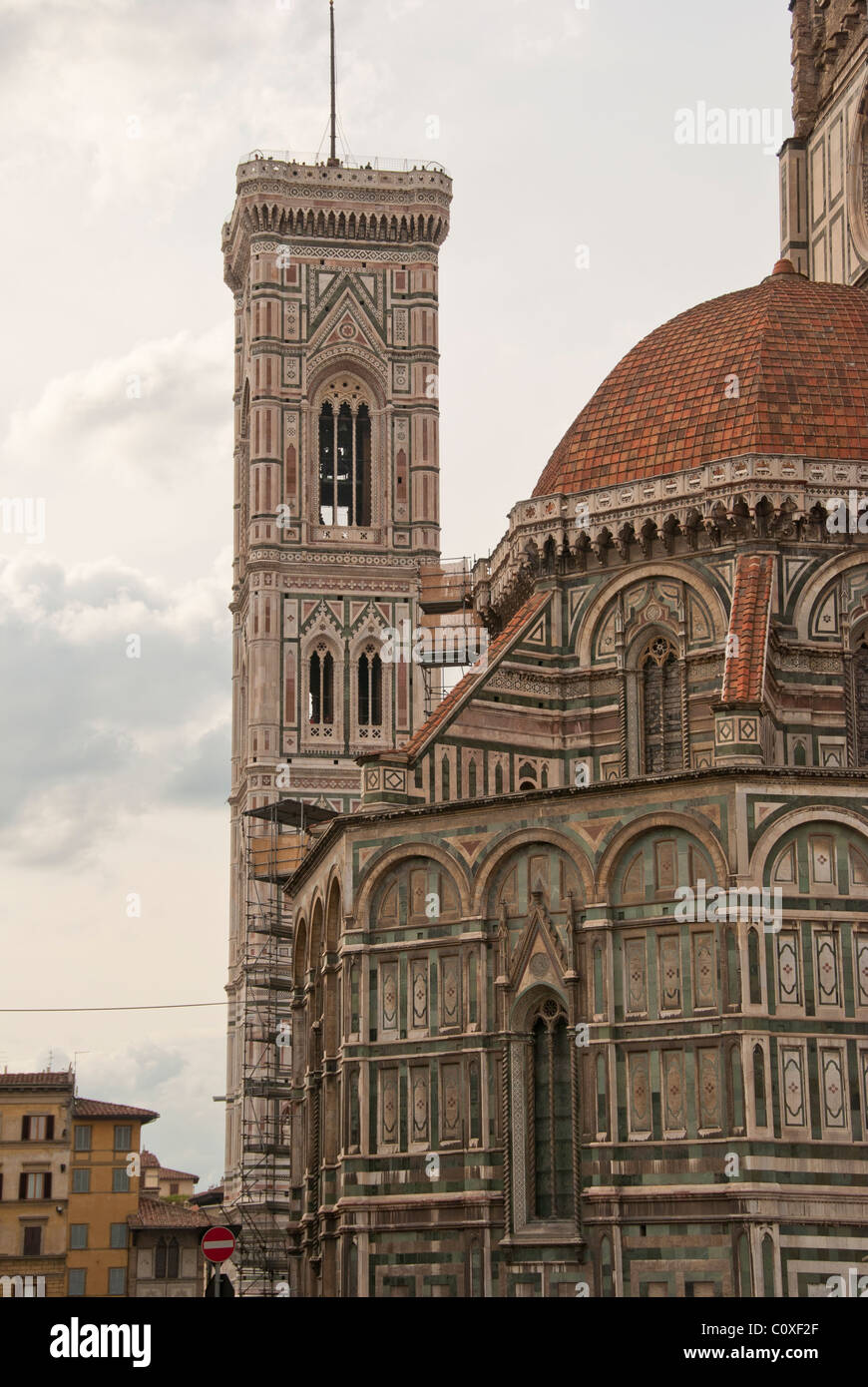 Florence giotto campanile detail hi-res stock photography and images ...