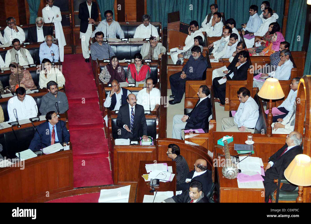 Sindh Chief Minister, Syed Qaim Ali Shah addresses provincial assembly ...