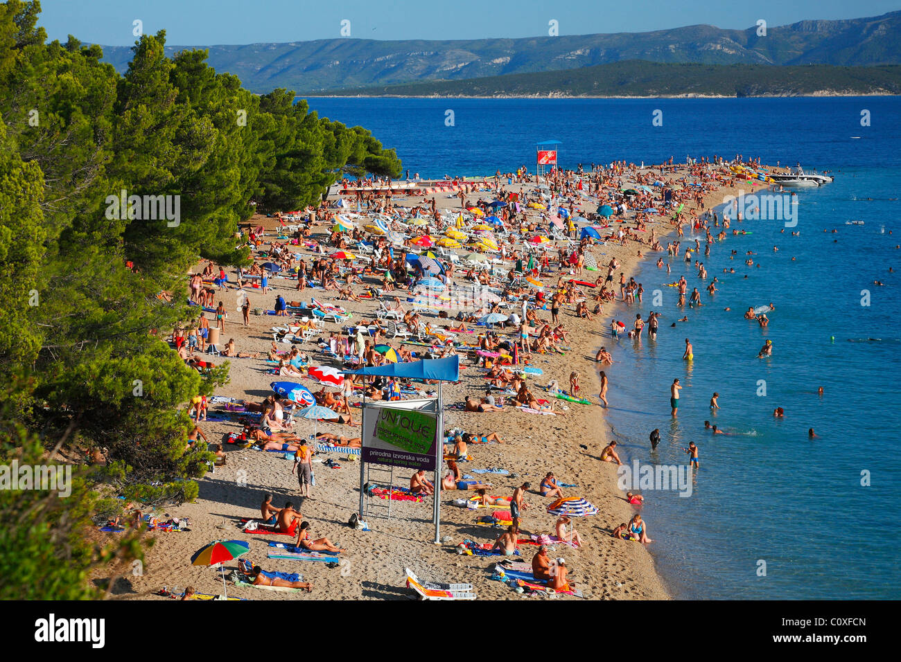 Croatia beach zlatni rat hi-res stock photography and images - Alamy
