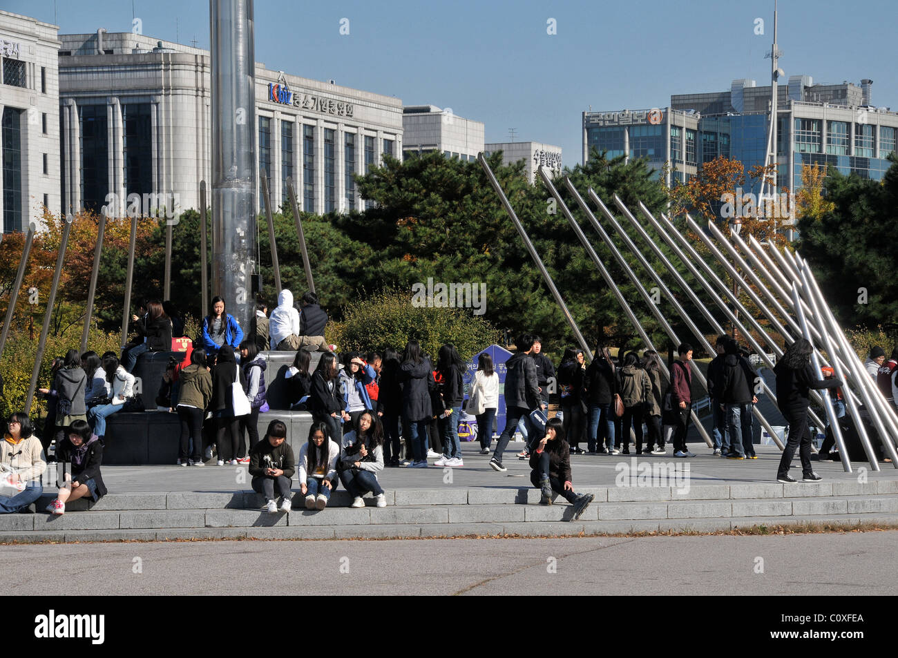 square Seoul South Korea Stock Photo - Alamy