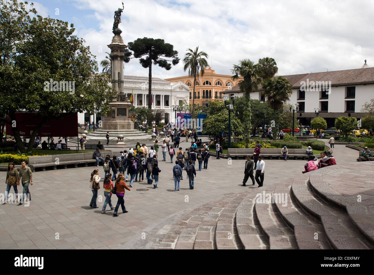 Independence Plaza - Quito, Ecuador Stock Photo - Alamy