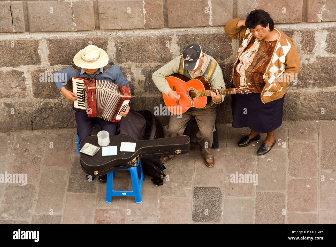 Street Musicians - Old Town - Quito, Ecuador Stock Photo - Alamy