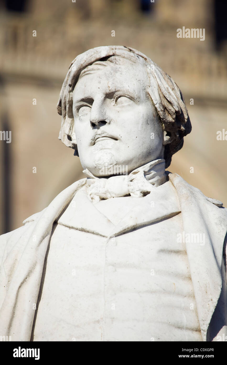 The statue of Herbert Ingram outside St Botolph's Church in Boston ...