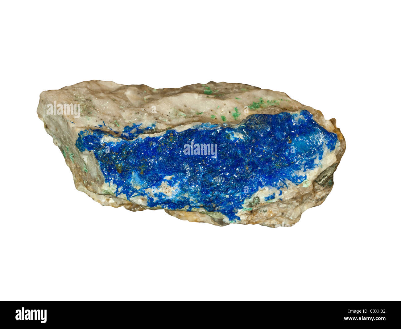 Azurite crystals from Mideldt Morocco Stock Photo - Alamy