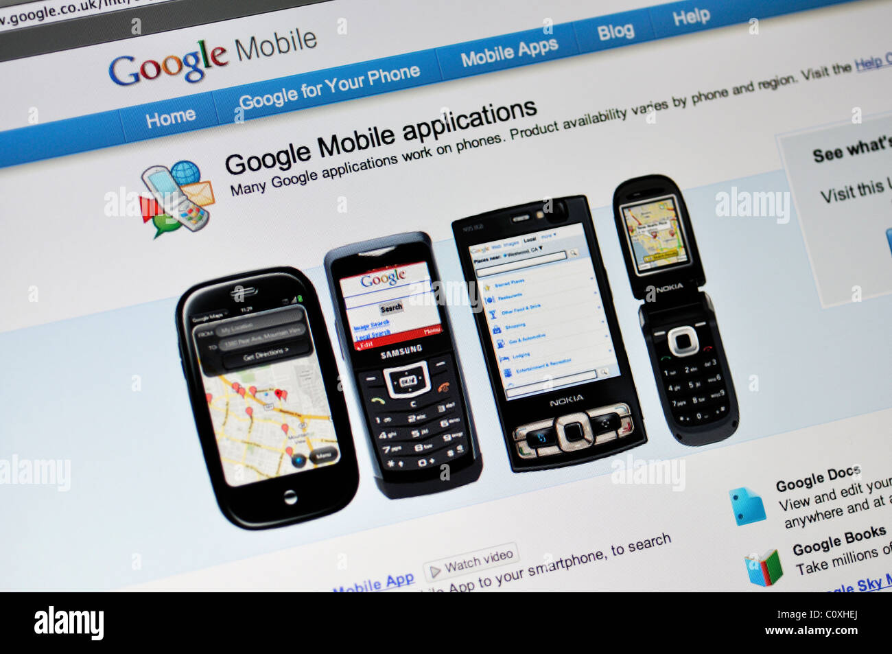 Mobile apps screen hi-res stock photography and images - Alamy
