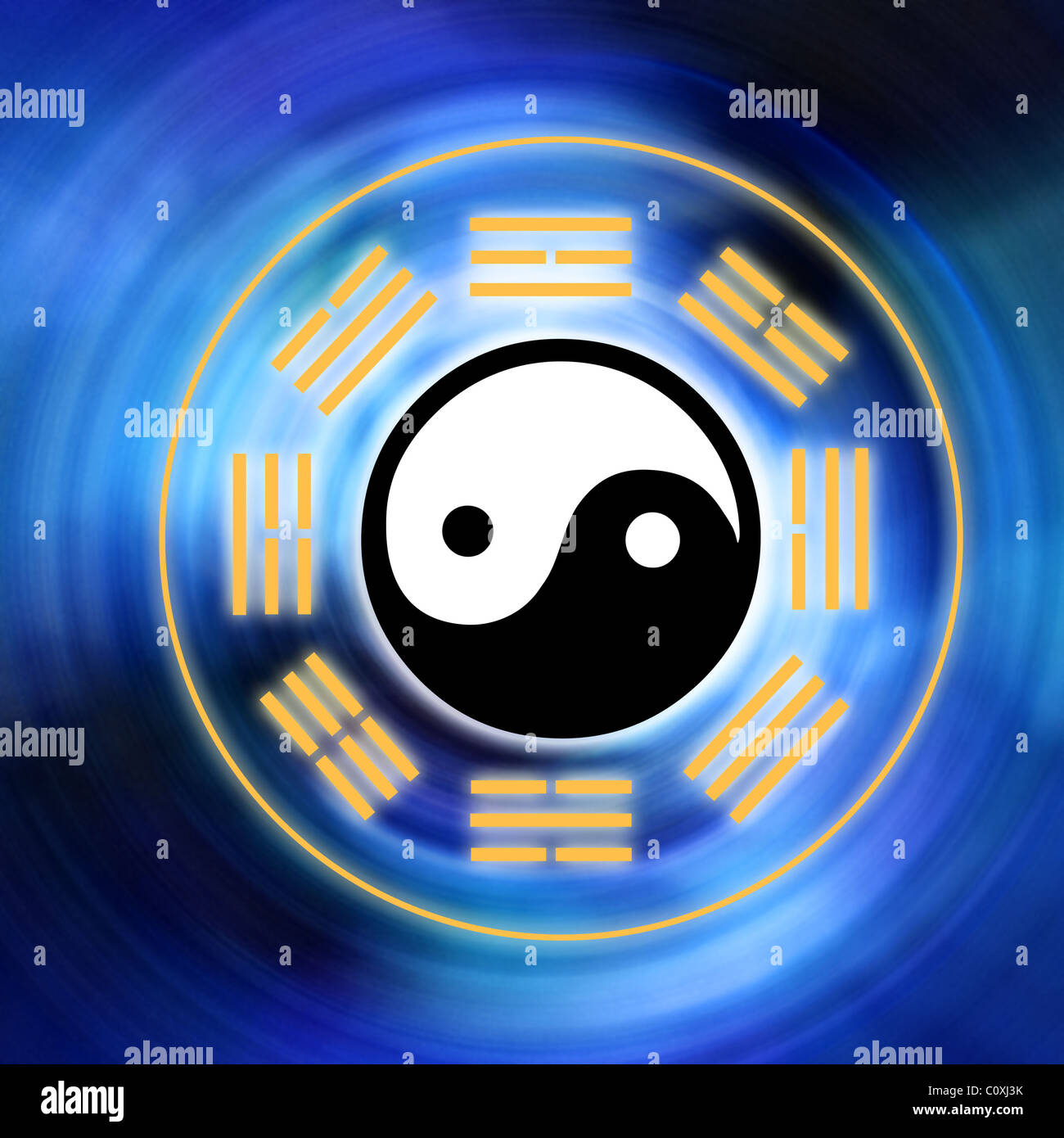 Yin yang bagua illustration hi-res stock photography and images - Alamy