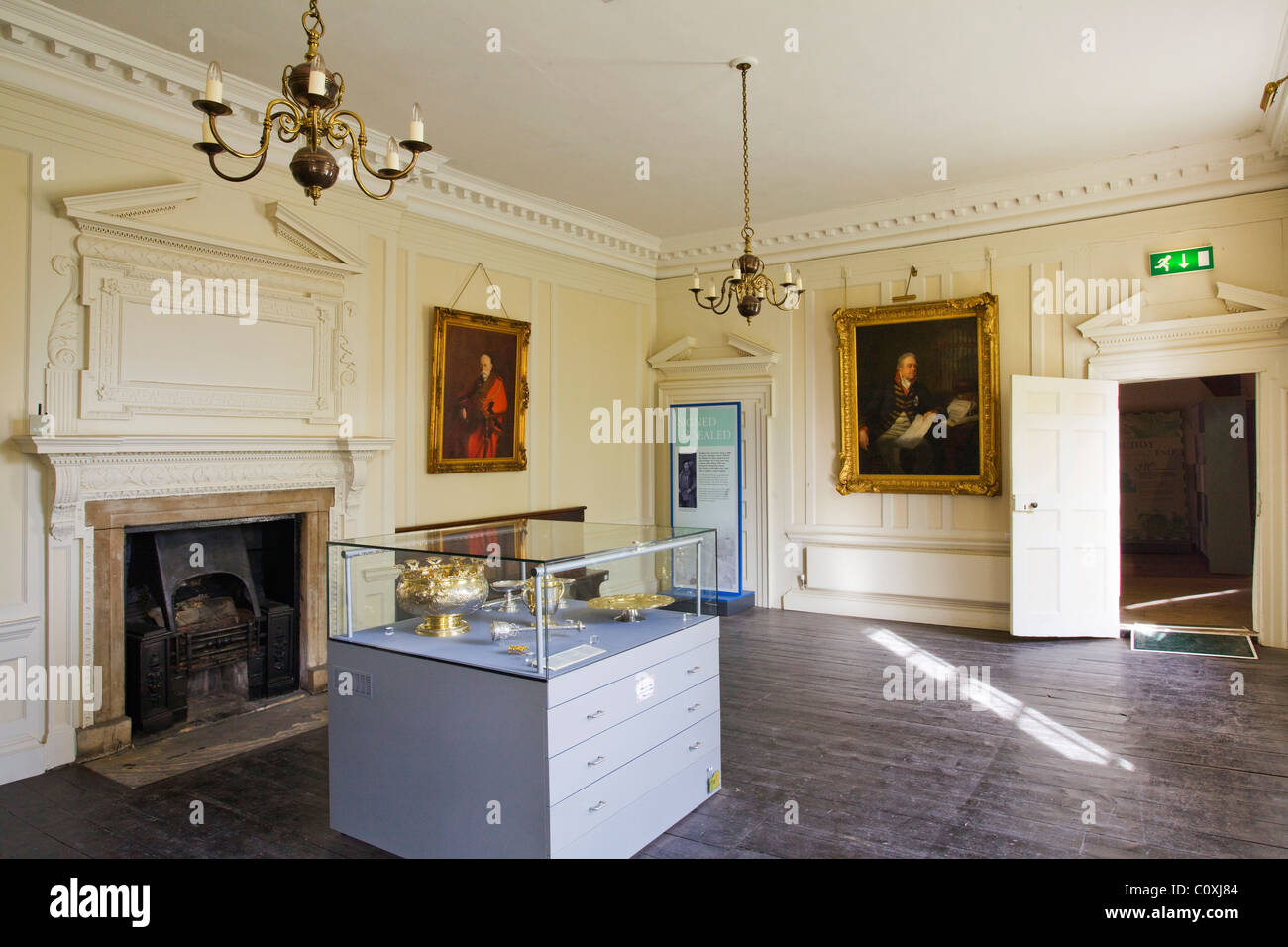 The Council Chamber inside the Guildhall, Boston, Lincolnshire Stock ...