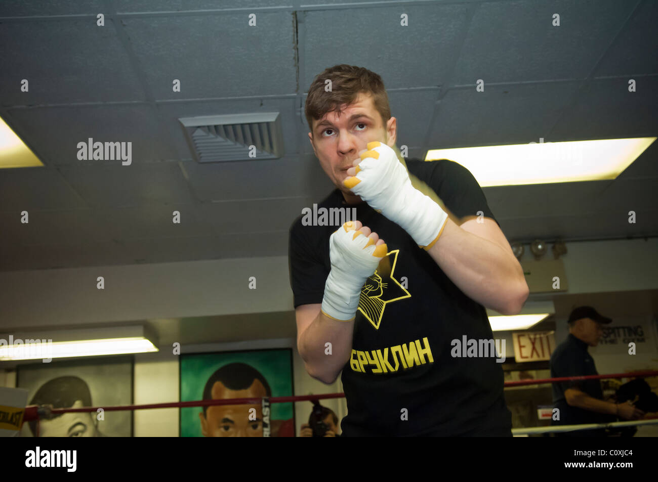 Former World Boxing Association super welterweight champion Yuri ...