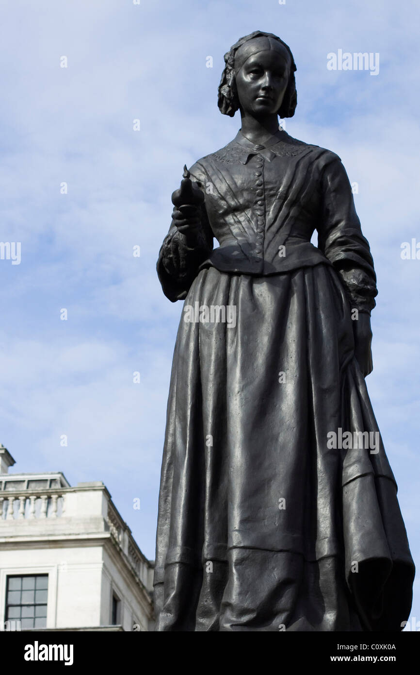 Florence Nightingale Bronze Statue in the center of London England ...