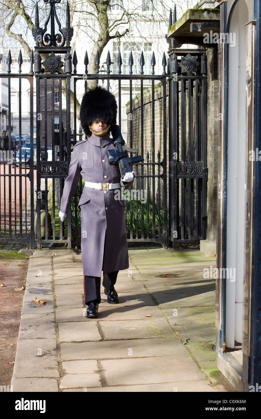 The Palace Guards outside Buckingham Palace London England Stock Photo ...