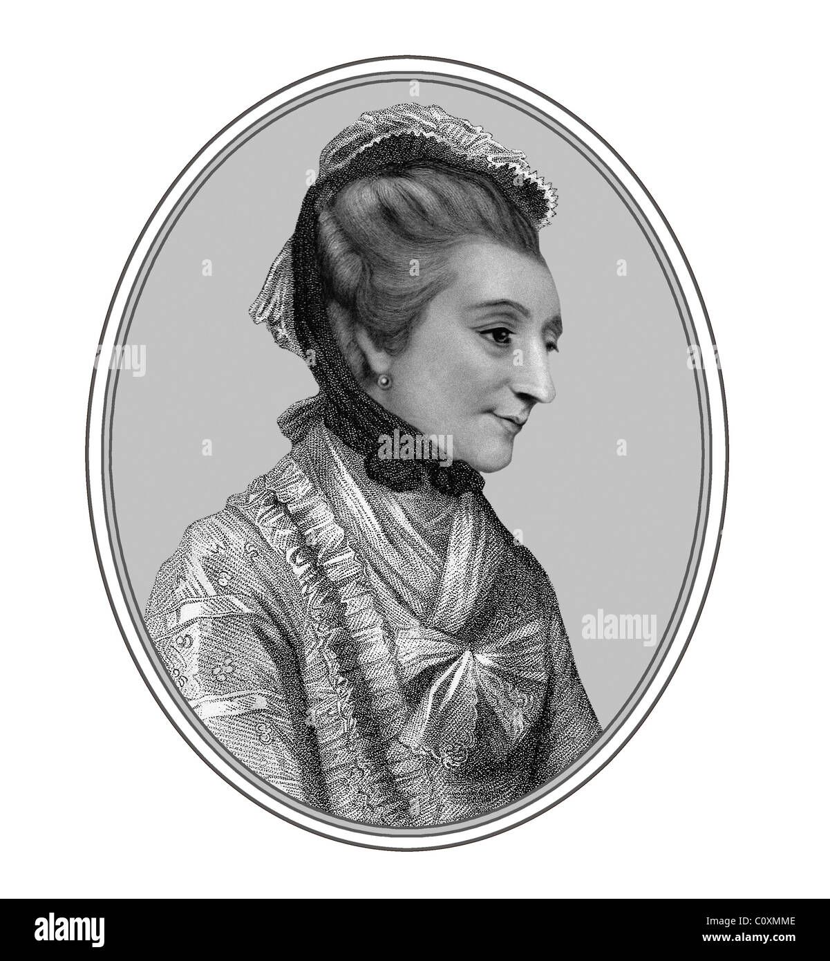 Elizabeth Montagu 1720 1800 English Writer Hostess Critic Illustration ...