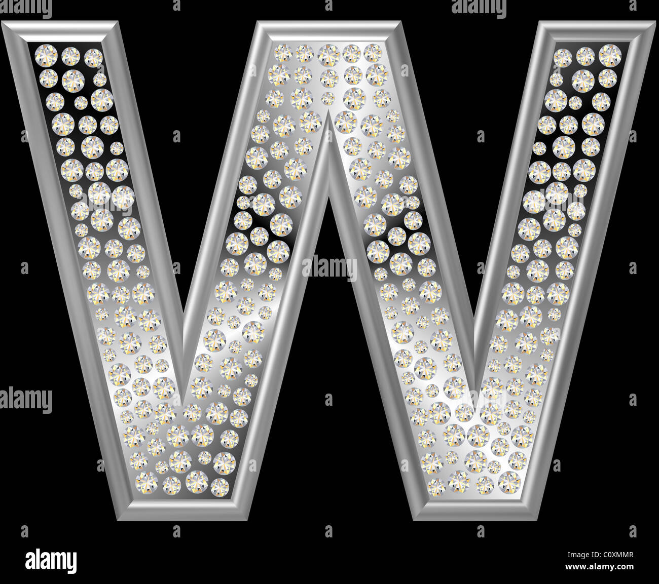 silver diamond charakcter Stock Photo - Alamy