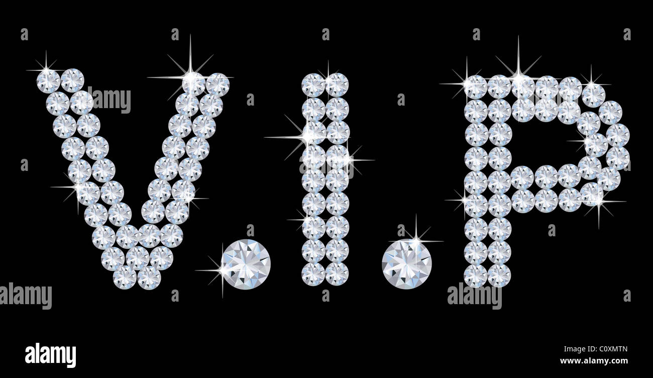 V.I.P Diamond Dign Stock Photo - Alamy