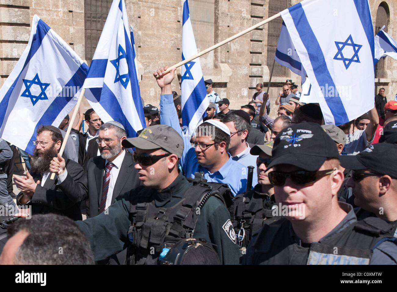 Michael Ben-Ari and right-wing activists Itamar Ben-Gvir and Baruch ...