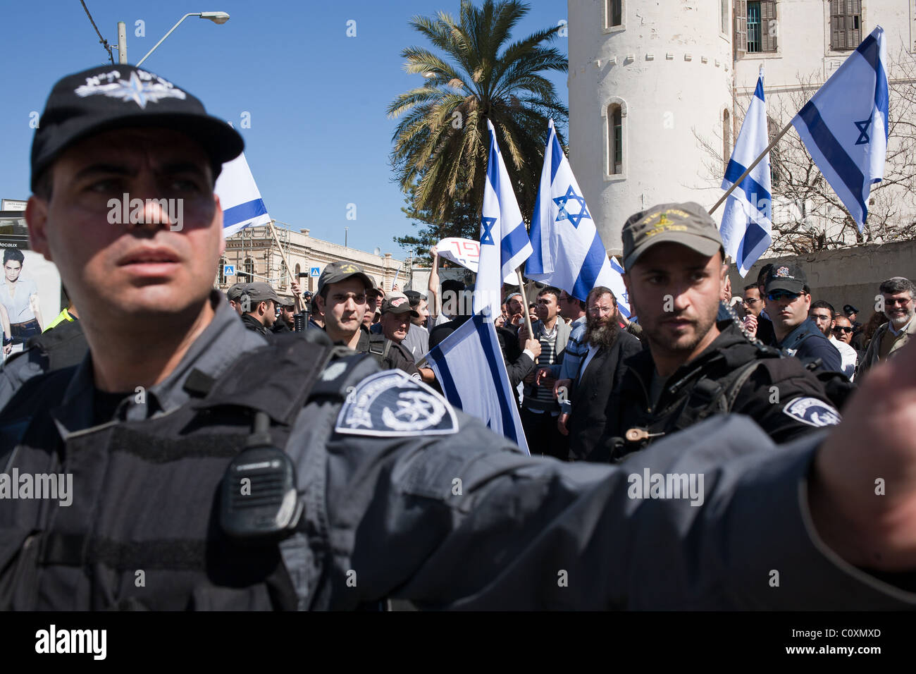 Michael Ben-Ari and right-wing activists Itamar Ben-Gvir and Baruch ...