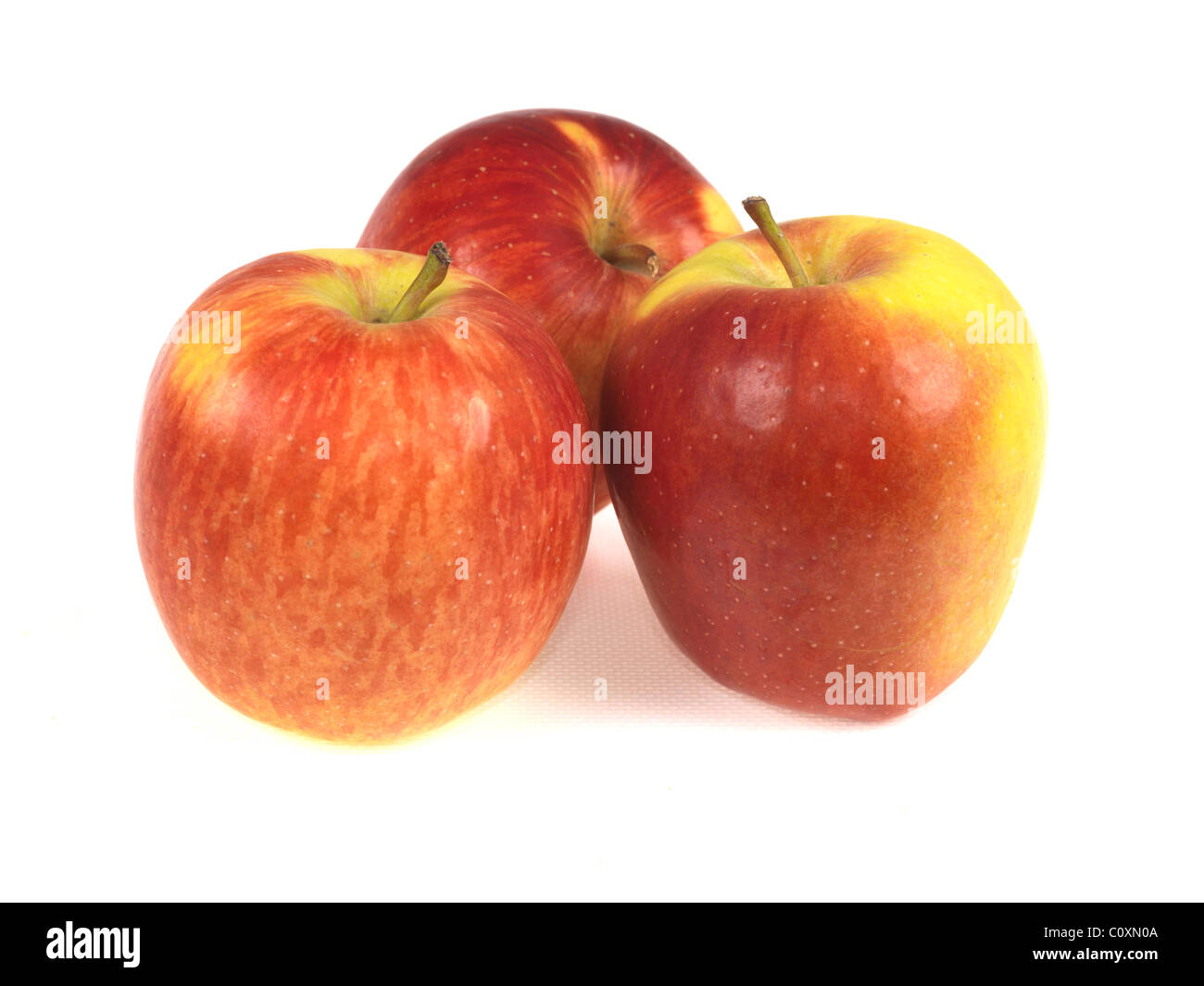 Three apples Cut Out Stock Images & Pictures - Alamy