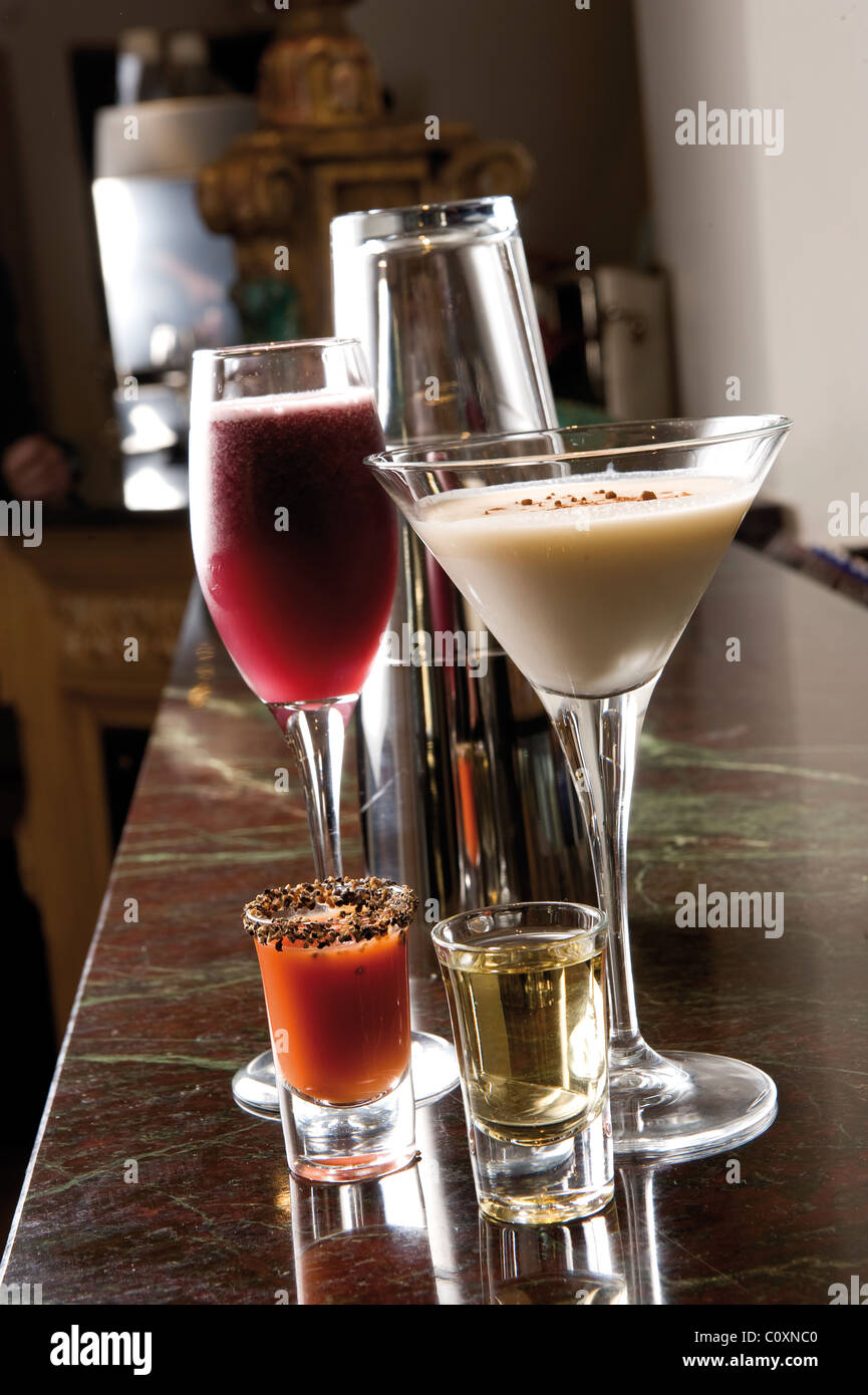 Selection of cocktail drinks Stock Photo - Alamy