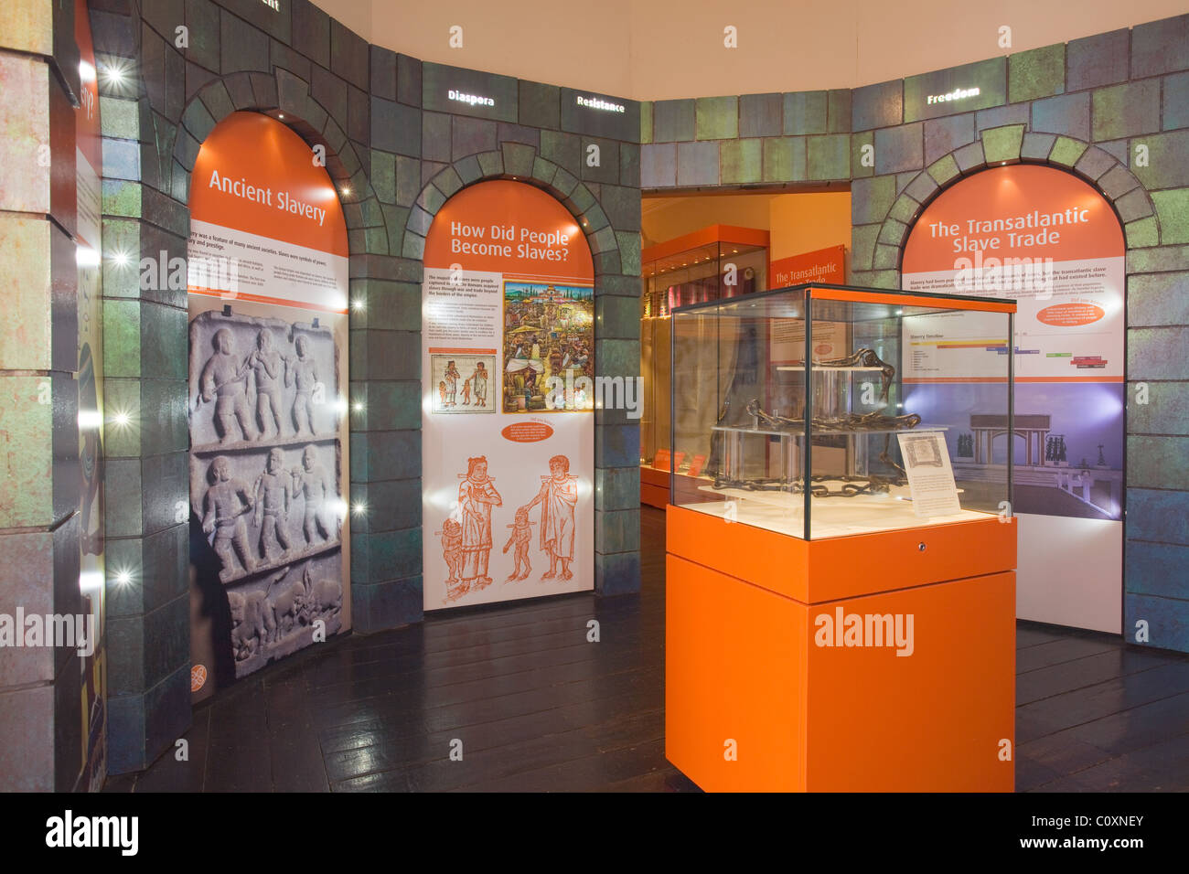 Displays inside Wilberforce House Museum in Hull, East Yorkshire, UK ...