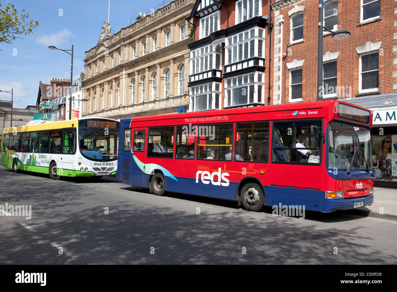 Salisbury bus services.England Uk Stock Photo - Alamy