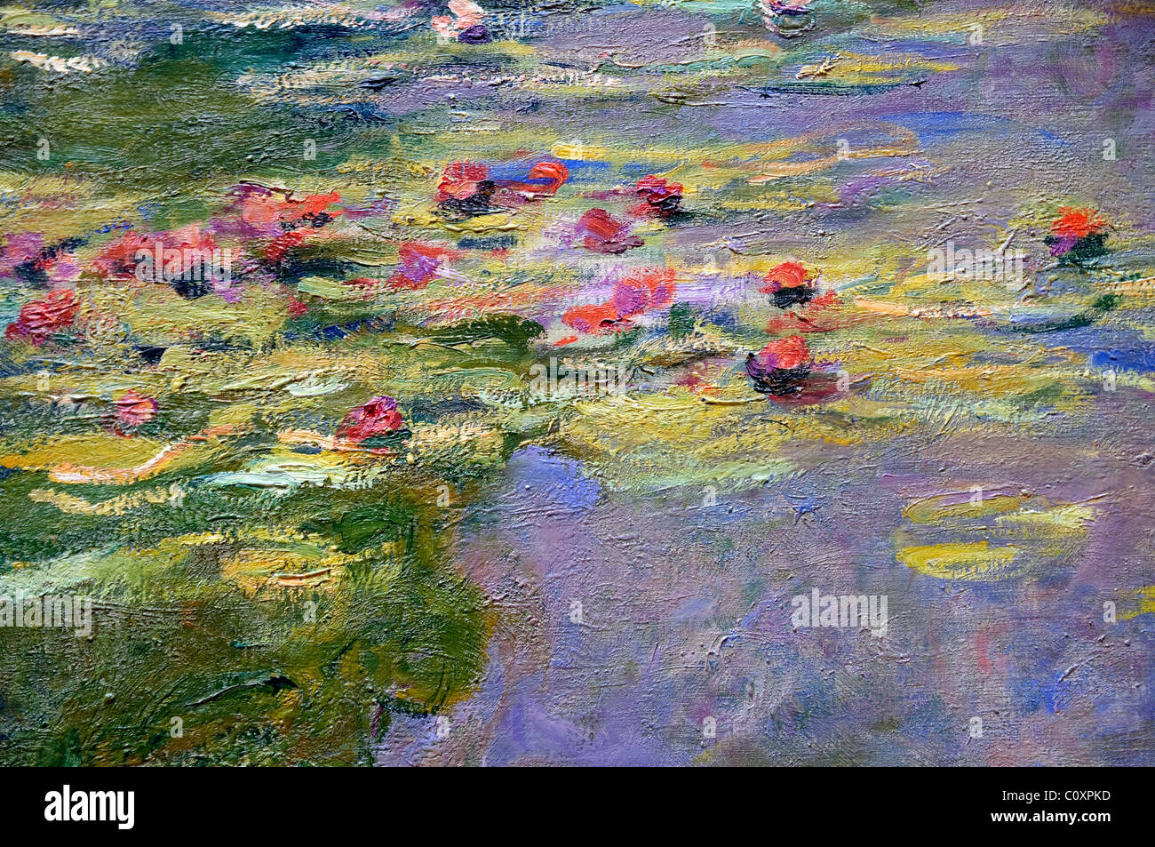 Monet water lilies detail hi-res stock photography and images - Alamy