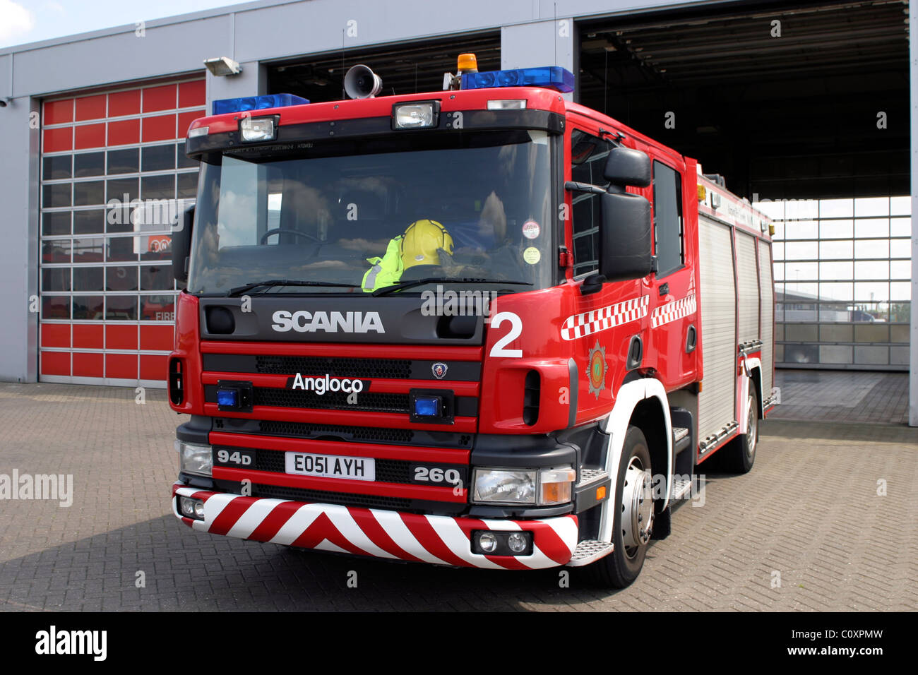 Scania 940d Angloco Airport Fire Engine Stock Photo - Alamy