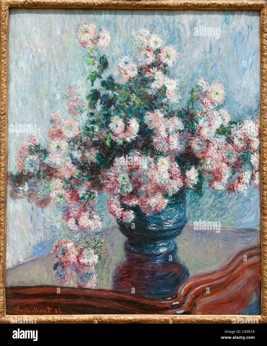 Chrysanthemums, 1882, by Claude Monet Stock Photo - Alamy