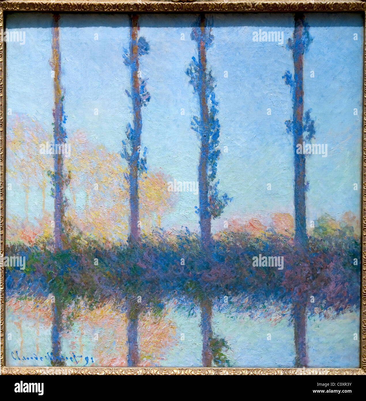 The Four Trees, 1891, by Claude Monet Stock Photo - Alamy