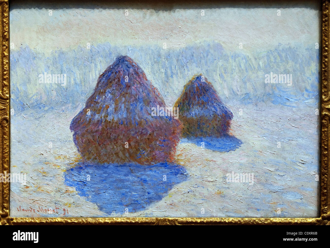 Wheatstack Sun In The Mist