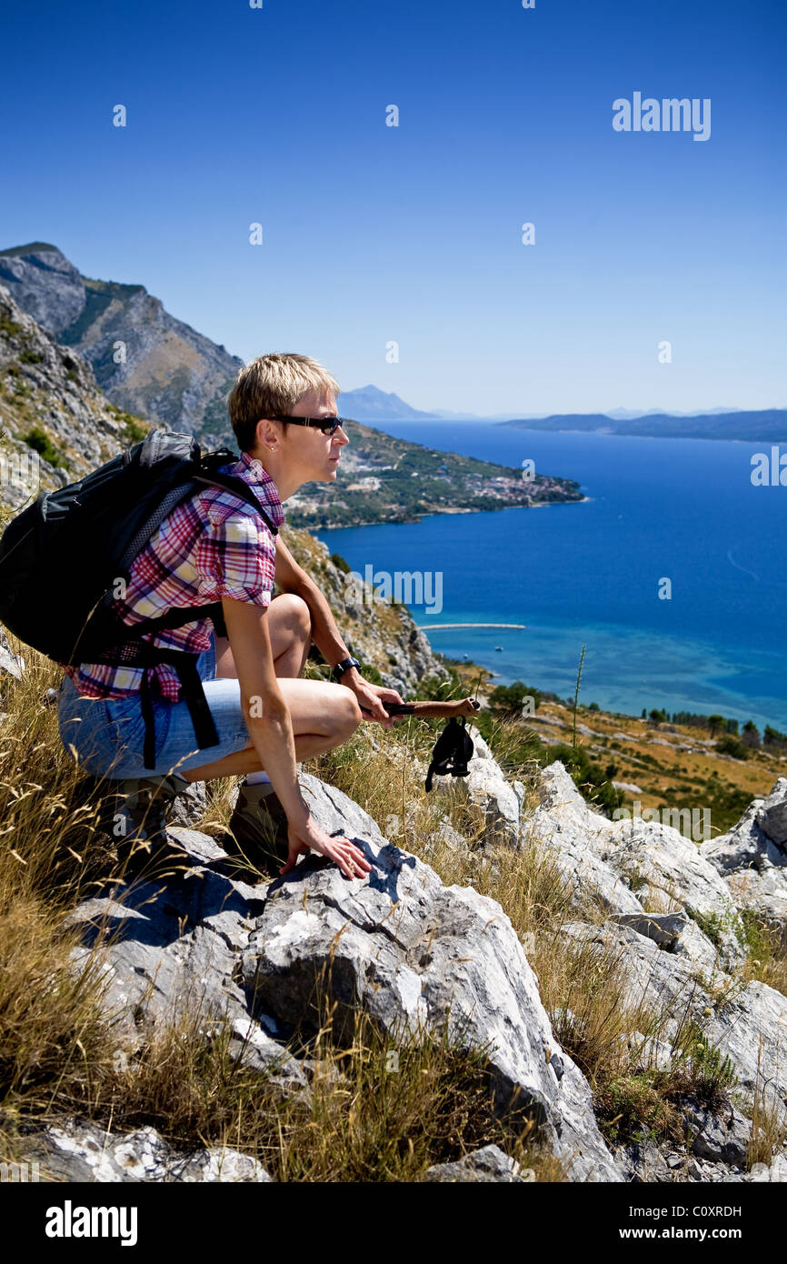 Hiking hike wanderung hi-res stock photography and images - Alamy