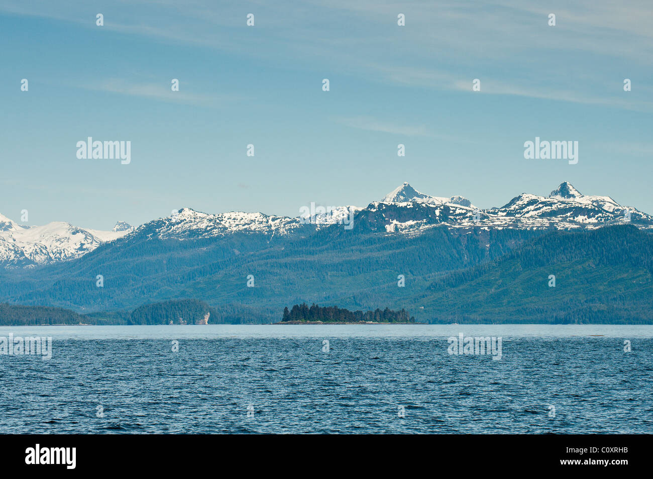 Alaska. Five Finger Islands area of Frederick Sound, Tongass National ...