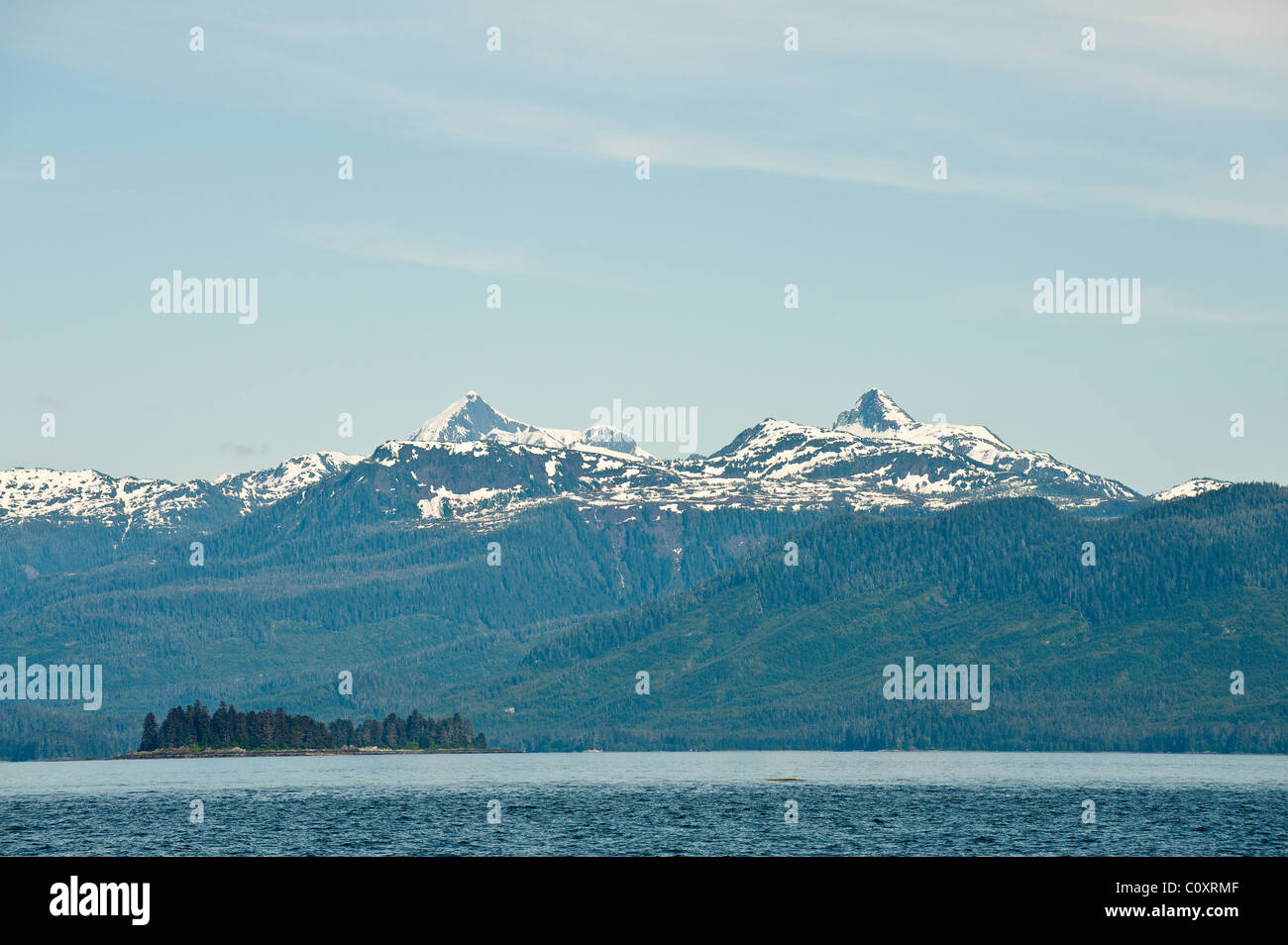 Alaska. Five Finger Islands area of Frederick Sound, Tongass National ...