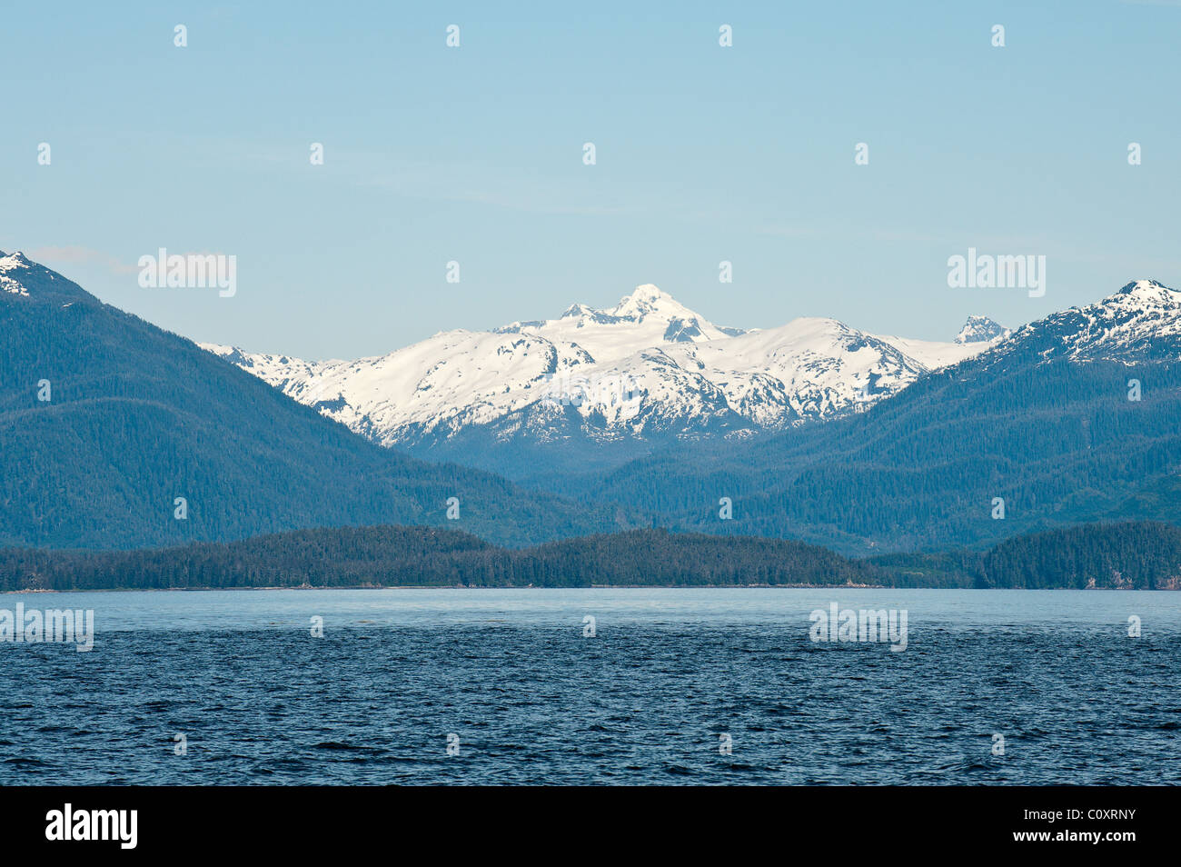 Alaska. Five Finger Islands area of Frederick Sound, Tongass National ...