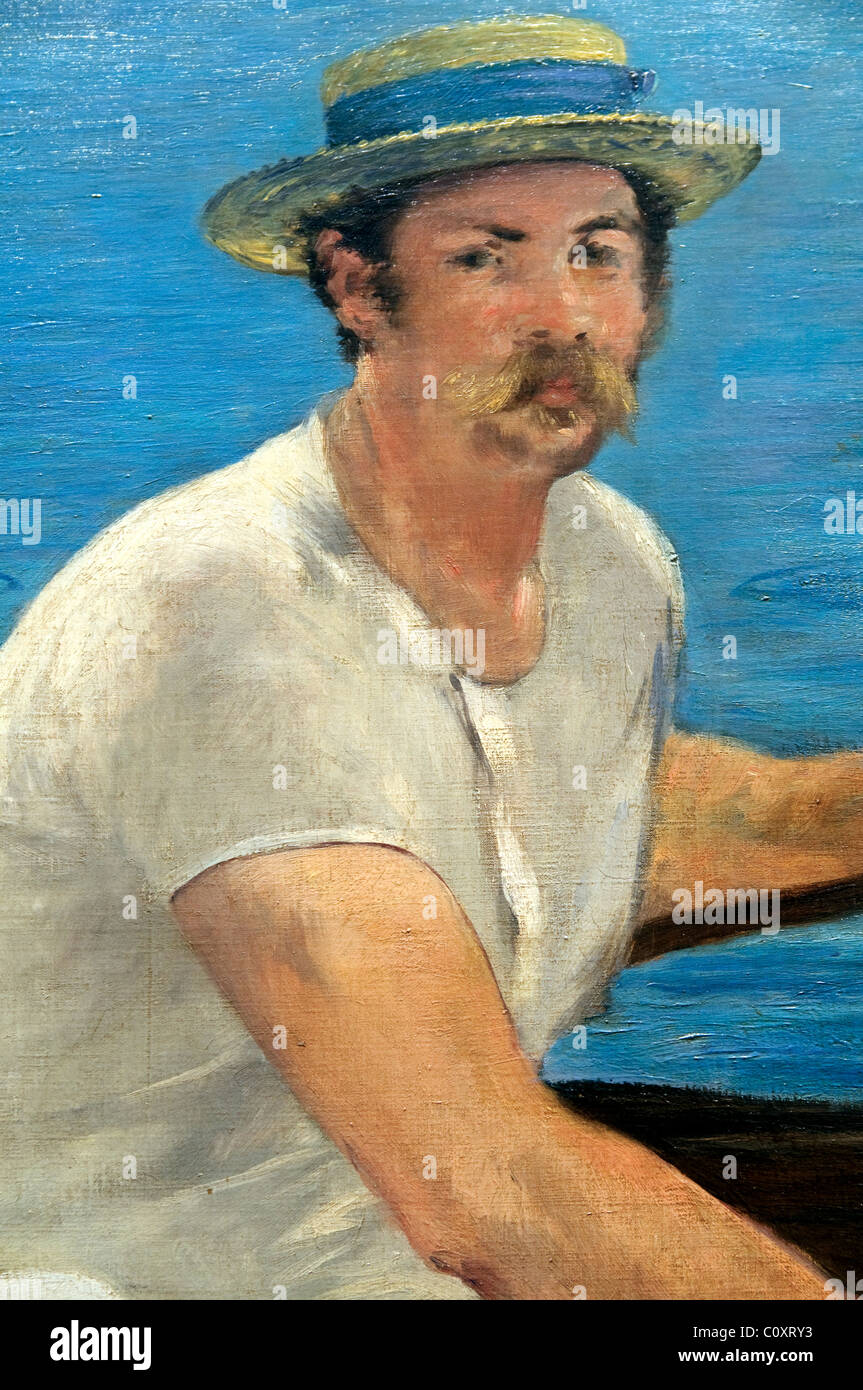 Detail: Boating, 1874, by Édouard Manet Stock Photo - Alamy